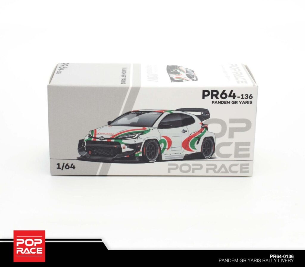 Pop Race Pandem GR Yaris Rally Livery PR64-0136 – Zakzuk Toys