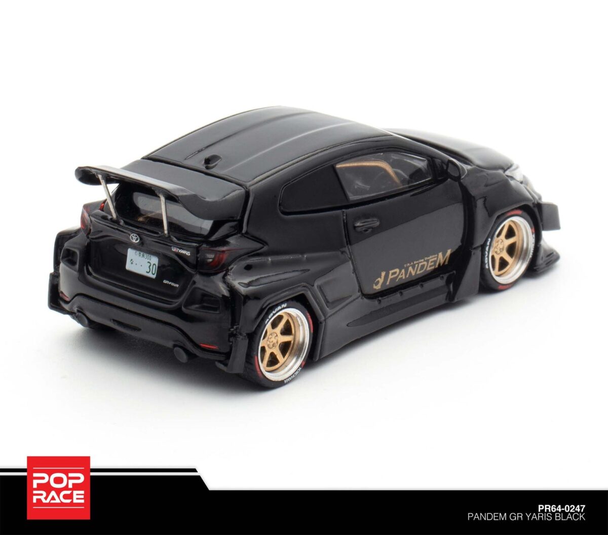 Pop Race Pandem GR Yaris Black PR64-0247 – Zakzuk Toys