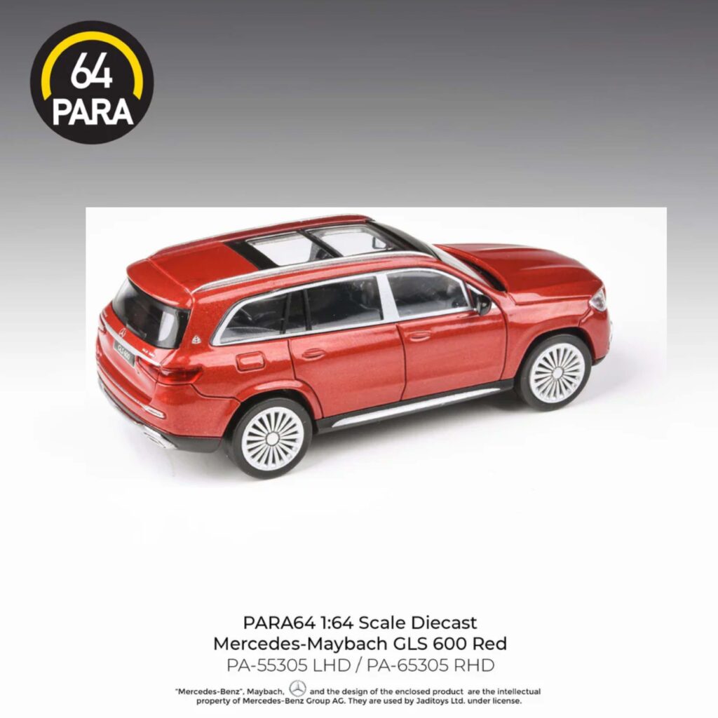 Para64 Mercedes 2020 Maybach GLS 600 Red LHD – Zakzuk Toys